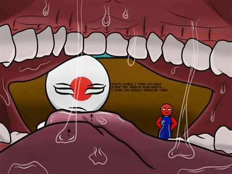 Giantess South Korea Has Something In Its Mouth By Ringobonito On