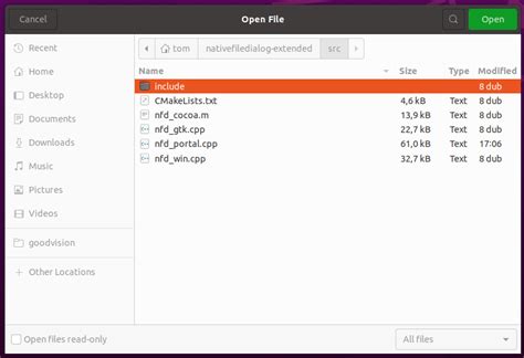 pickfolder returns a file path on ubuntu 20 04 · issue 91 · btzy