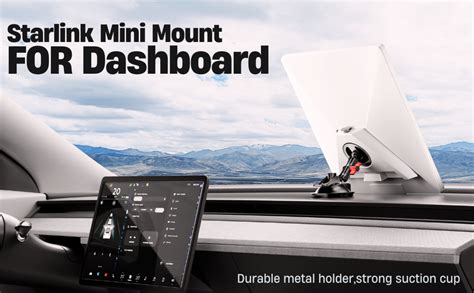 Starlink Mini Car Dashboard Mount Suction Cup Mount