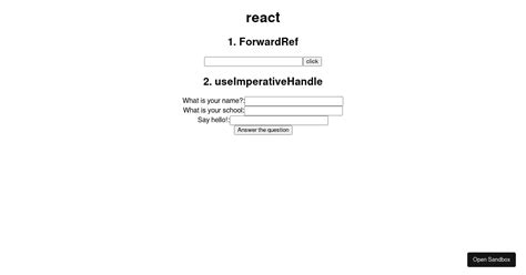 React Examples Codesandbox