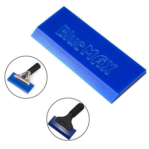 Ehdis 블루맥스 고무 스퀴지 예비 블레이드 비닐 자동 필름 자동차 랩 청소 스크레이퍼 창 색조 도구 스티커 오래된 접착제