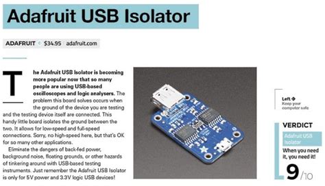 HackSpace Magazine Issue 35 Adafruit USB Isolator USB HackSpaceMag Adafruit Adafruit