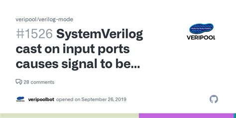systemverilog cast on input ports causes signal to be ignored · issue