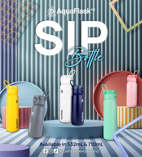 Aquaflask Sip Collections Elegant And Easy Sip Water Bottles Aquaflask Nz