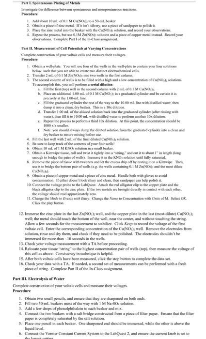Solved Calculate The Standard State Cell Potential For The