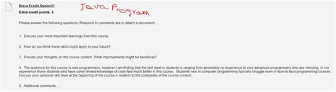 solved extra credit option extra credit points 5 java