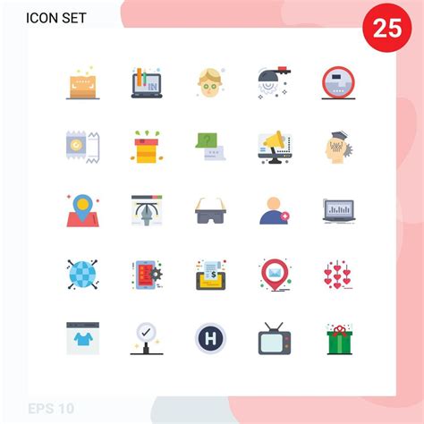 25 Universal Flat Colors Set For Web And Mobile Applications Measuring