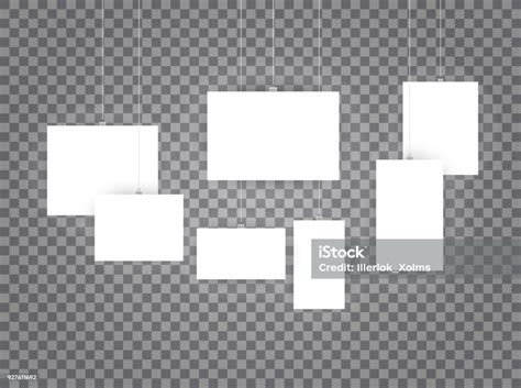 빈 거 사진 프레임 또는 투명 한 배경에 고립 된 포스터 템플릿 사진 그림 프레임 종이 갤러리 포트폴리오 그림 벡터 0명에 대한