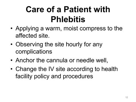 Session 7 Care Of A Patient With Phlebitisppt