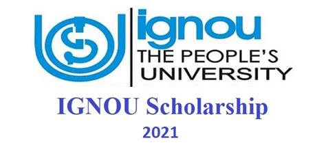 IGNOU Scholarship Form For SC ST And OBC