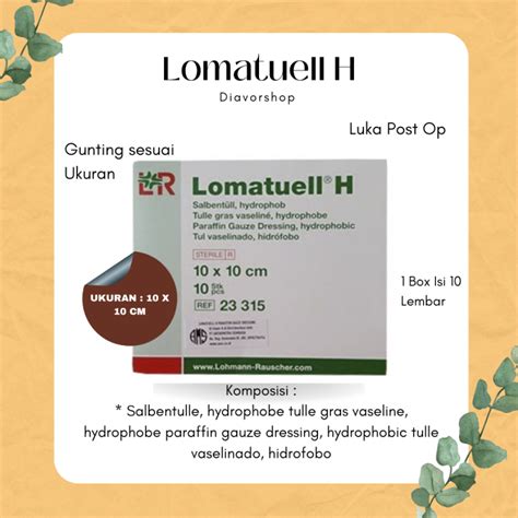 Lomatuell 10x10cm Kassa Penutup Luka Harga 1box10lembar Lazada Indonesia