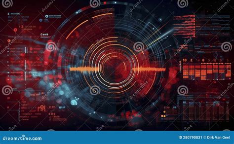 abstract futuristic infographic with visual data complexity represent big data concept node