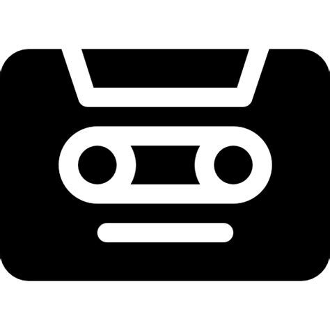 Cassette Basic Rounded Filled Icon
