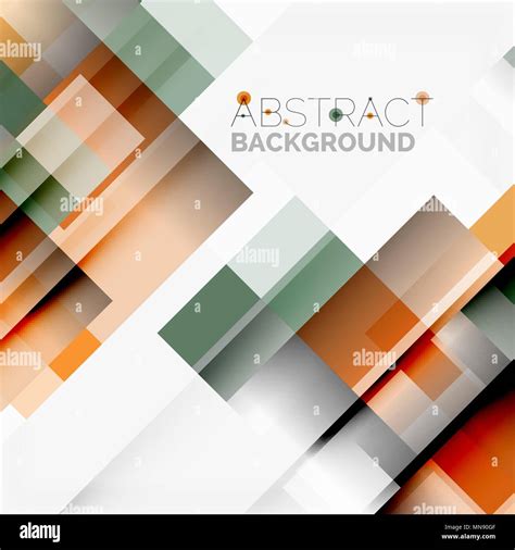 Abstract Blocks Template Design Background Simple Geometric Shapes On White Straight Lines And