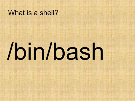 Unix Shell Scripting Basics Ppt
