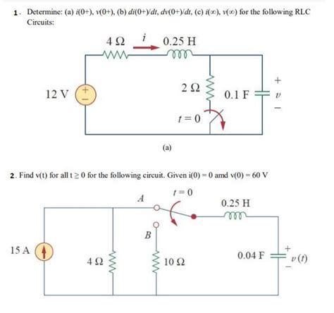 Solved Determine A I B Di Dt Dv Dt Chegg Com