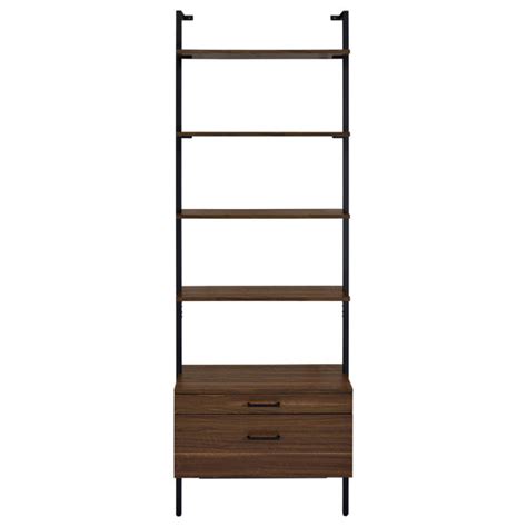 Newline Owens 3 Piece 96 Inch Wall Mounted Bookshelf Set Walnut Wayfair