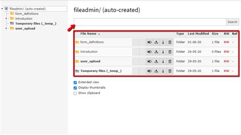 using the filelist feature in typo3 to manage your files hostarmada