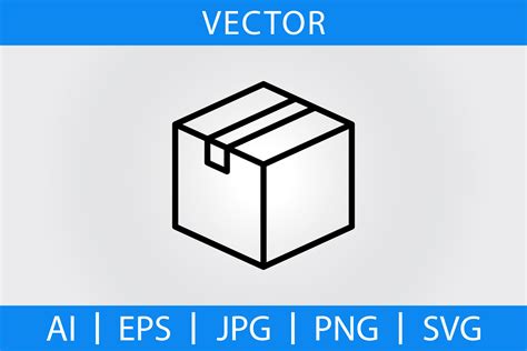 Vector Package Outline Icon Graphic By Muhammad Ali Creative Fabrica