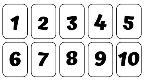 Printable Block Numbers 1 10 Printable Jd