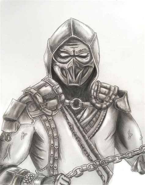 Scorpion Outline Mortal Kombat Scorpion Mortal Kombat Printable