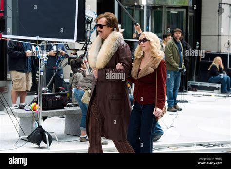 Will Ferrell And Christina Applegate Film Anchorman The Legend