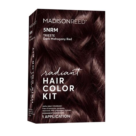 Madison Reed Radiant Permanent Hair Color Kit 5nrm Dark Mahogany Red