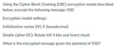 Solved Using The Cipher Block Chaining Cbc Encryption