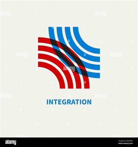 Integration Interaction Sign Stock Vector Image And Art Alamy