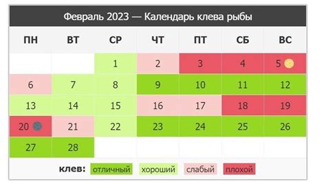 Лунный календарь рыболова на февраль 2023 года Sakh Online