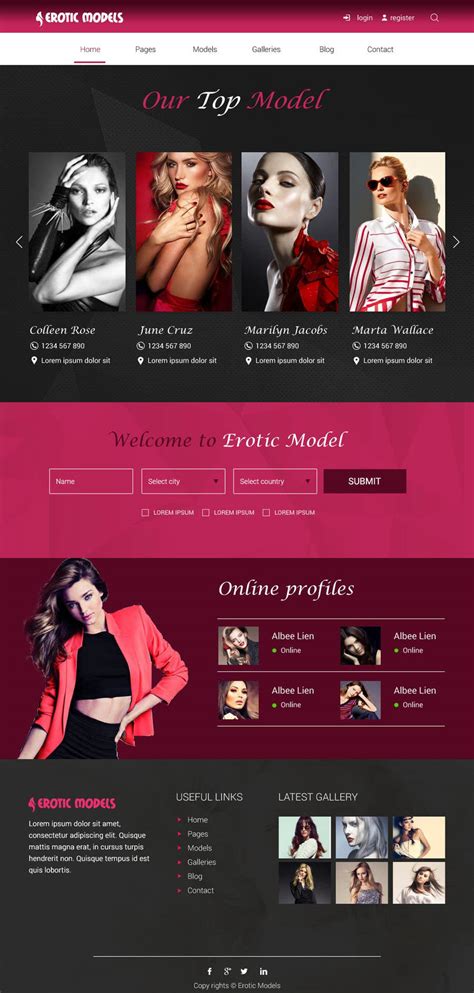 Modeling Websites On Behance