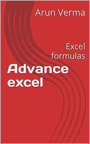 advance excel excel formulas ebook verma arun kindle store