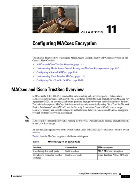 Configuring Macsec Encryption Macsec And Cisco Trustsec Overview Pdf Computer Network