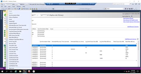 Hk Sql Server Doctor Checking Availability Group Synchronization Performance