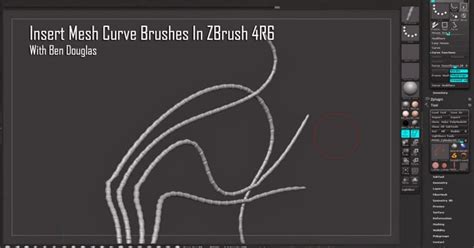 How To Insert Mesh Curve Brushes In ZBrush R CG TUTORIAL