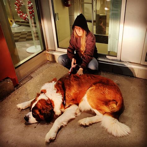 Bruxy Cavey Nina Left Maya And George Outside While