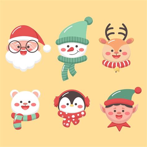 무료로 다운로드 가능한 크리스마스 캐릭터 벡터 And 일러스트 Freepik