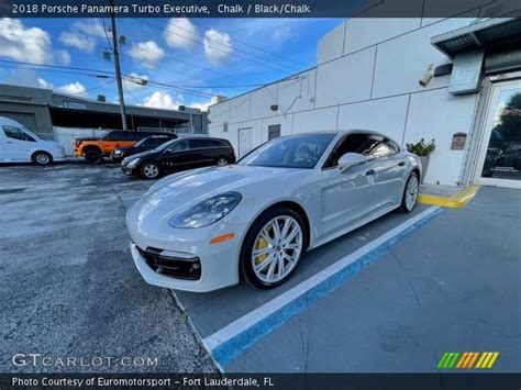 Chalk 2018 Porsche Panamera Turbo Executive Blackchalk Interior