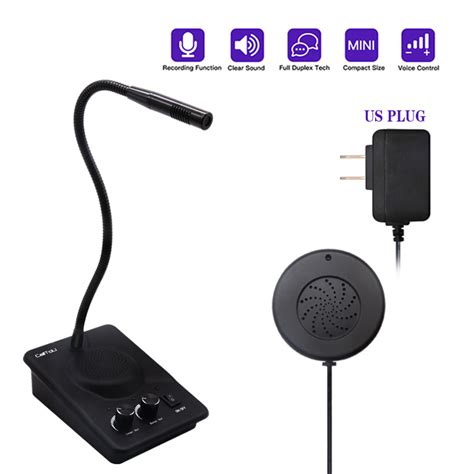 Daytech Window Speaker Intercom System Anti Interference Dual Way Intercommunication Microphone