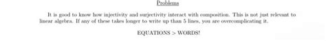 solved it is good to know how injectivity and surjectivity