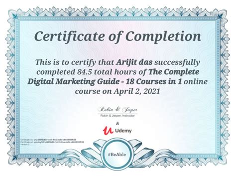 Arijit Das On Linkedin Onlinelearning Udemy Digitalmarketing Digitalcertificate