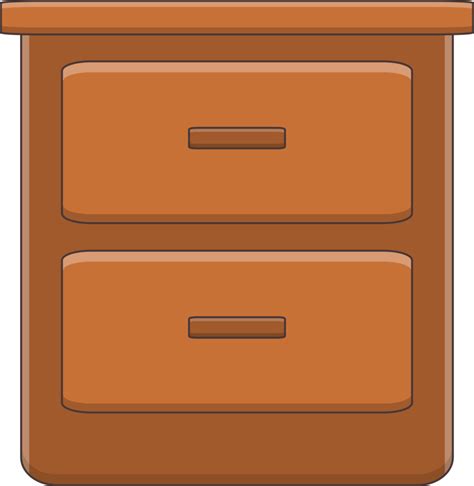 wooden cabinet object 19939806 png