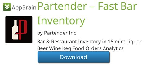 Partender Fast Bar Inventory Apk