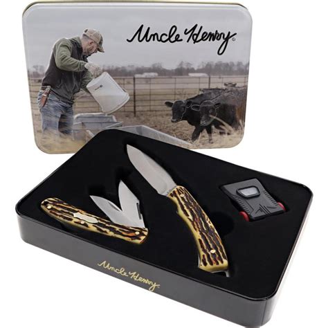 Uncle Henry Fixed And Folder Staglon 3 Piece T Set 1200441