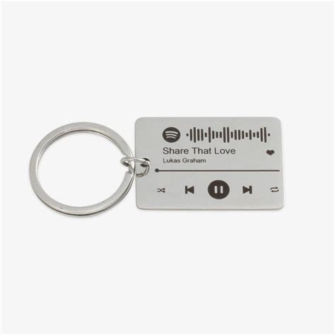 Custom Spotify Code Keychain Your Songs Momento