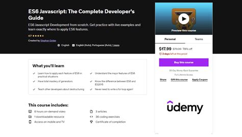 10 Best Javascript Courses To Learn Web Development In 2024
