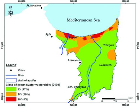 Vulnerability Of The Ghiss Nekor Aquifer To Seawater Intrusion With A Download Scientific
