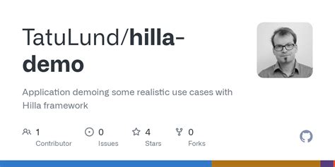 Github Tatulundhilla Demo Application Demoing Some Realistic Use