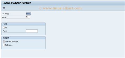 FM9D SAP Tcode FM Block Budget Version FM9D SAP Tcode FM Block Budget Version