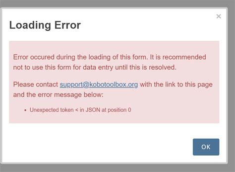 Loading Error Message Account Issues Kobotoolbox Community Forum